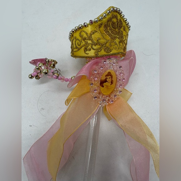 Disney | Toys | Disneys Belle Lightup Wand Beauty And The Beast Crown ...
